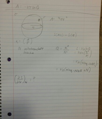 this is a pchem problem, given a sphere with sigma | Chegg.com