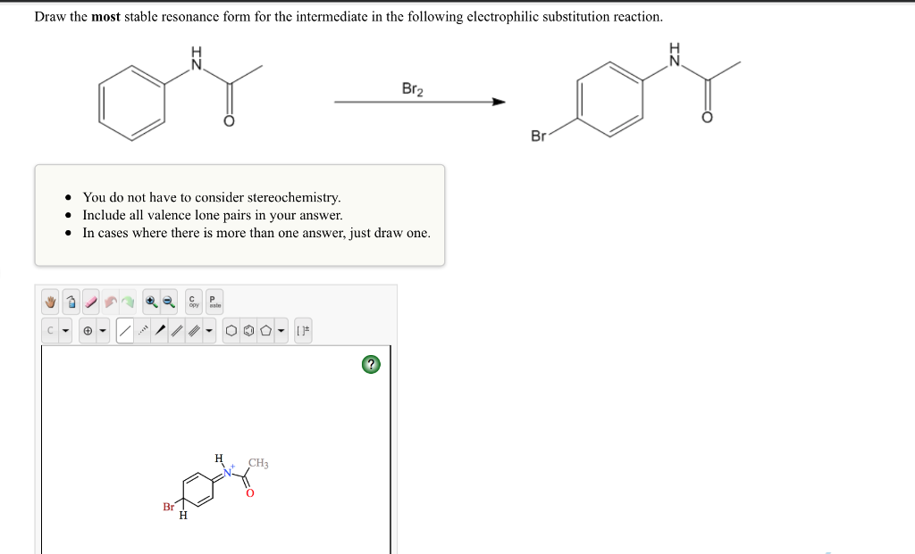 Solved Draw the most stable resonance form for the | Chegg.com