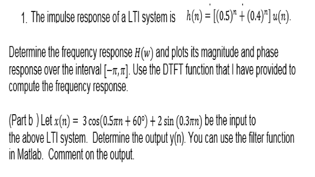 Solved Using Matlab ,write code in matlab not using built | Chegg.com Solved Using Matlab ,write code in matlab not using built | Chegg.com
