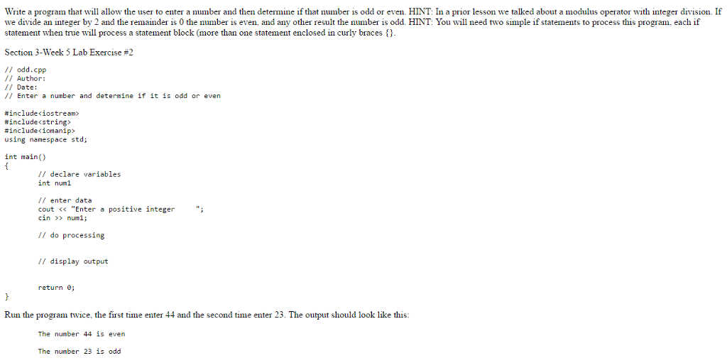 Solved Write A Program That Will Allow The User To Enter A 4253