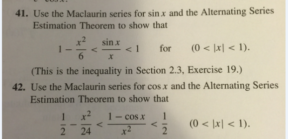 Solved Use the Maclaurin series for sin x and the | Chegg.com