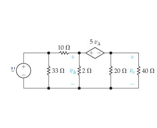 Solved Use The Node Voltage Method To Find Vo In The Circuit Chegg