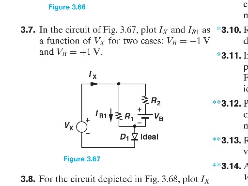 Solved In the circuit of Fig. 3.67, poll I_x and I_R1 as | Chegg.com