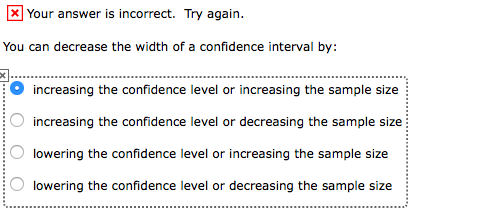 Solved Your answer is incorrect. Try again. You can decrease | Chegg.com