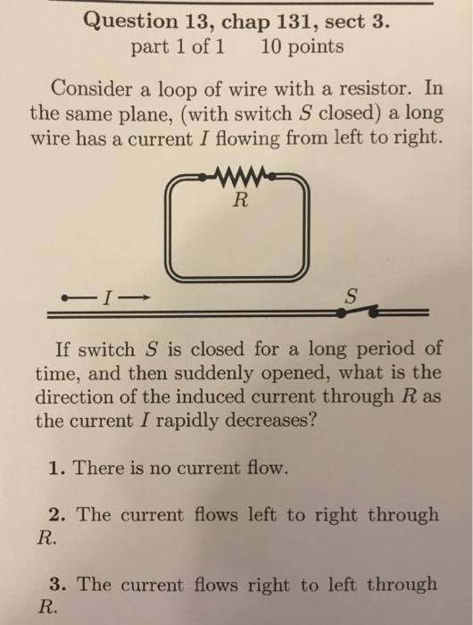 Solved Consider a loop of wire with a resistor. In the same | Chegg.com