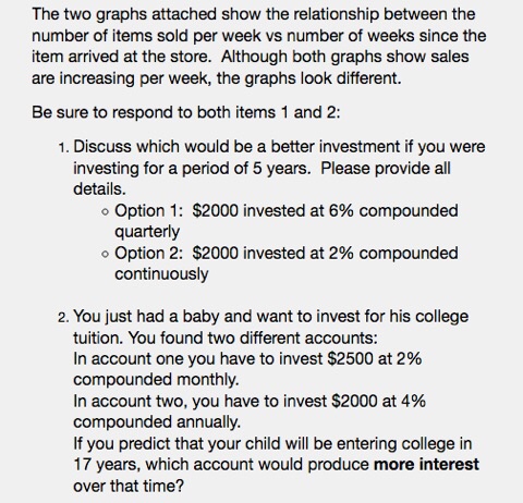 Solved The two graphs attached show the relationship between | Chegg.com