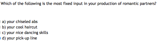 Solved Which of the following is the most fixed input in | Chegg.com