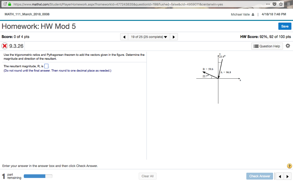 Solved ?A https://www.mathxl.com/Stu | Chegg.com