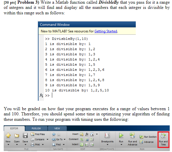 Solved [30 pts] Problem 3) Write a Matlab function called | Chegg.com