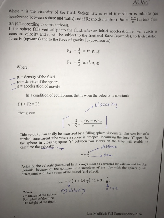 Solved Experiment: Measurement of liquids density, specific | Chegg.com