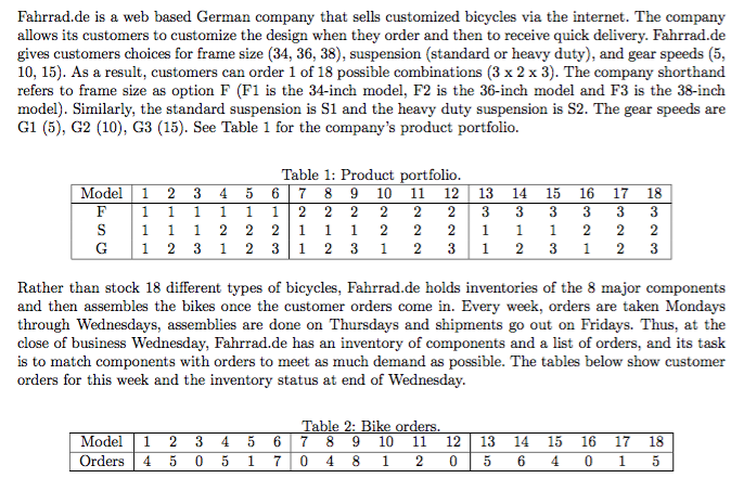 Solved Operations Research - Linear Programming: Write a | Chegg.com