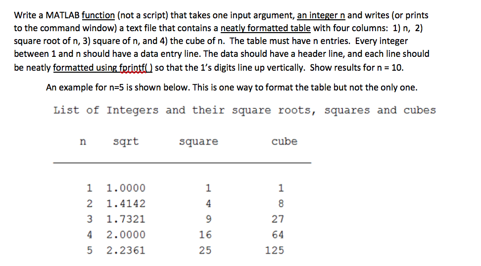 Solved Write a MATLAB function (not a script) that takes one | Chegg.com