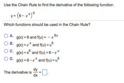 Solved Use the Chain Rule to find the derivative of the | Chegg.com