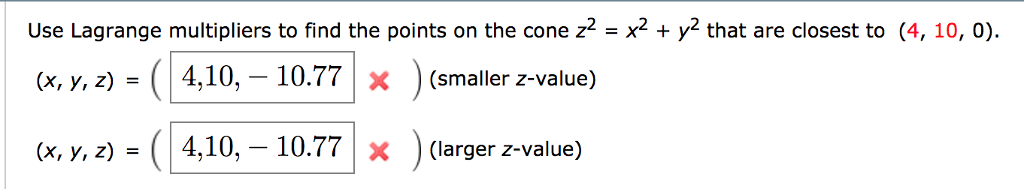 Solved Use Lagrange multipliers to find the points on the | Chegg.com