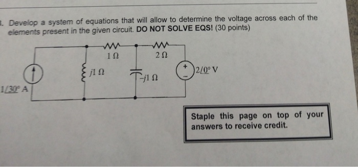 Solved Develop a system of equations that will allow to | Chegg.com