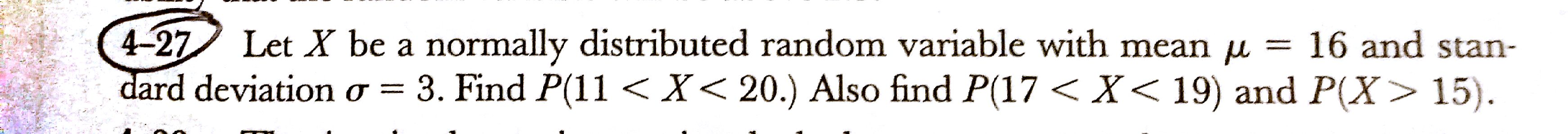 Solved Let X be a normally distributed random variable with. | Chegg.com