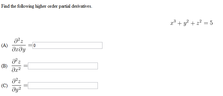 Solved Find The Following Higher Order Partial Derivatives Chegg solved-find-the-following-higher-order-partial-derivatives-chegg