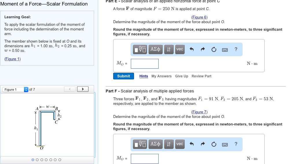 Solved To apply the scalar formulation of the moment of | Chegg.com