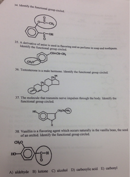 Solved Identify the functional group circled Testosterone | Chegg.com