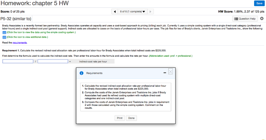 Solved Homework Chapter 5 Hw Score 0 Of 25 Pts P5 32
