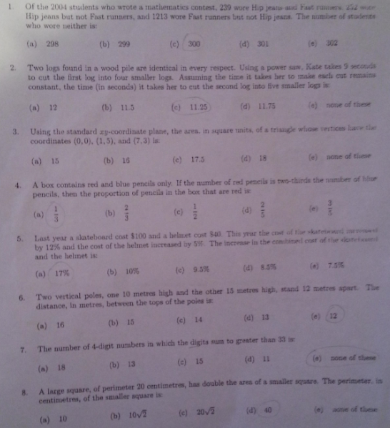 Solved: Help With Math Multiple Choice | Chegg.com