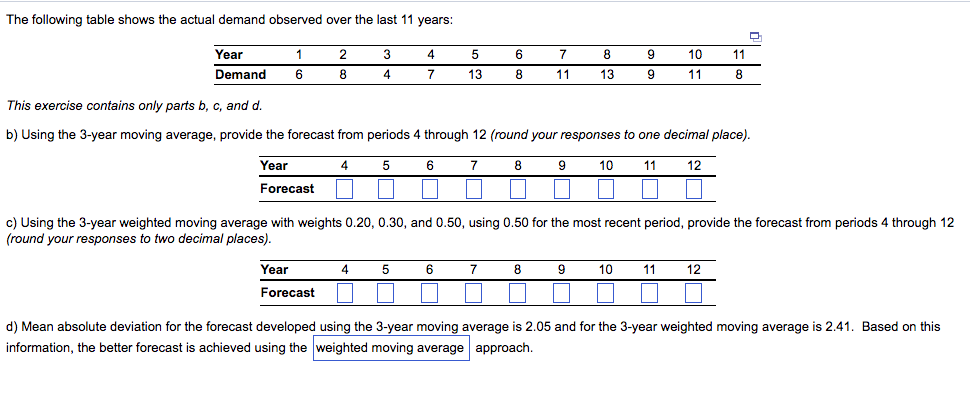 Solved The Following Data Relate The Sales Figures Of The