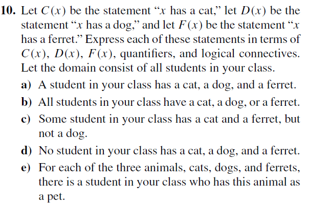 Solved 8 Translate These Statements Into English Where R