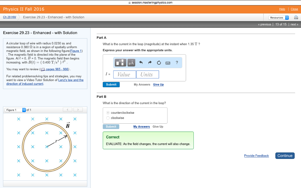 Solved A Circular Loop Of Wire With Radius 0 0230 M And