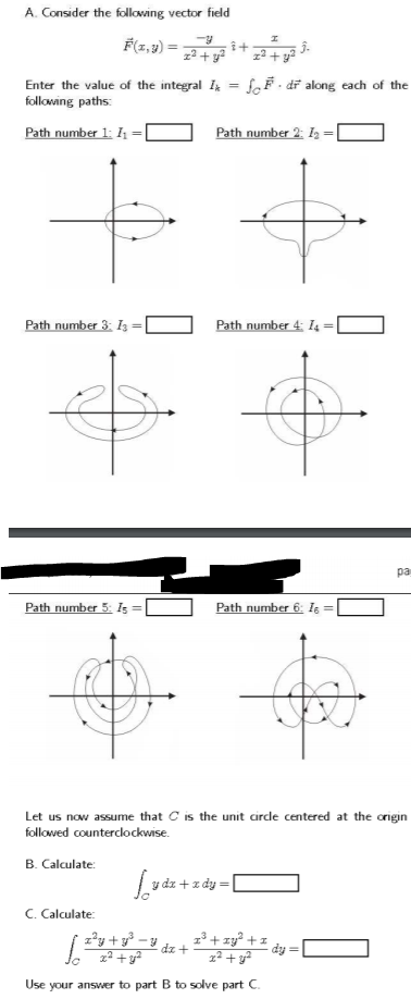 Solved Consider the following vector field F(x, y) = -y/x3 | Chegg.com