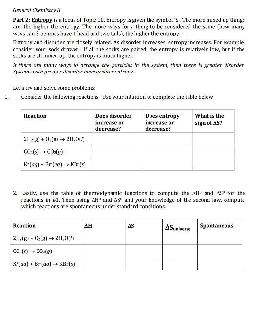 Solved General Chemistry II Workshop 6: Hess's Law and | Chegg.com