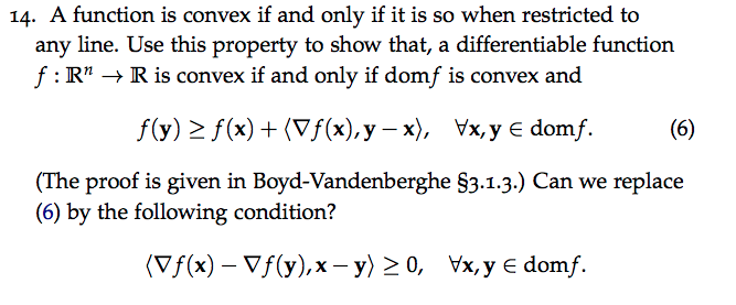Solved 14. A function is convex if and only if it is so when | Chegg.com