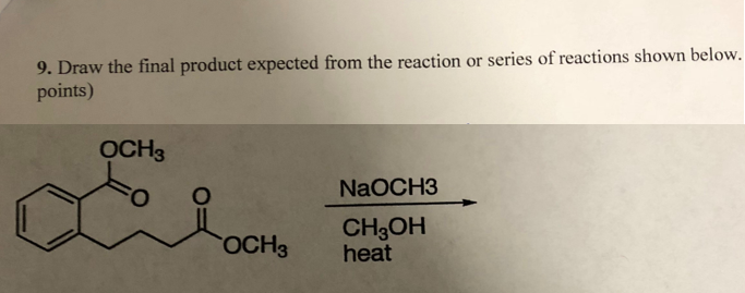 Solved the final product expected from the reaction or | Chegg.com