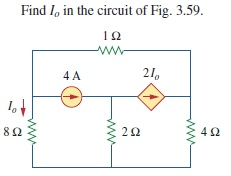 Solved Find I0 in the circuit of Fig. 3. 59. | Chegg.com