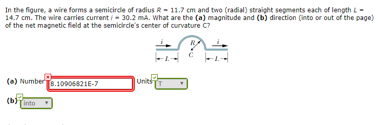 Solved In the figure, a wire forms a semicircle of radius R | Chegg.com