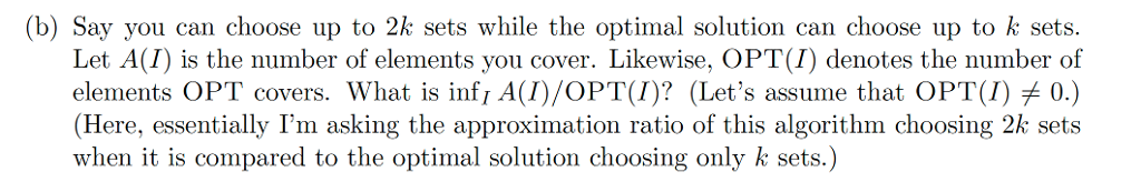 Solved 1. (*) In the max coverage problem, we are given a | Chegg.com