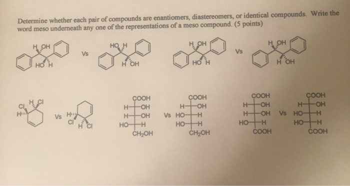 Solved Determine whether each pair or compounds are | Chegg.com