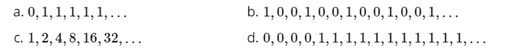 Solved 2. For each infinite sequence suggested below, give | Chegg.com