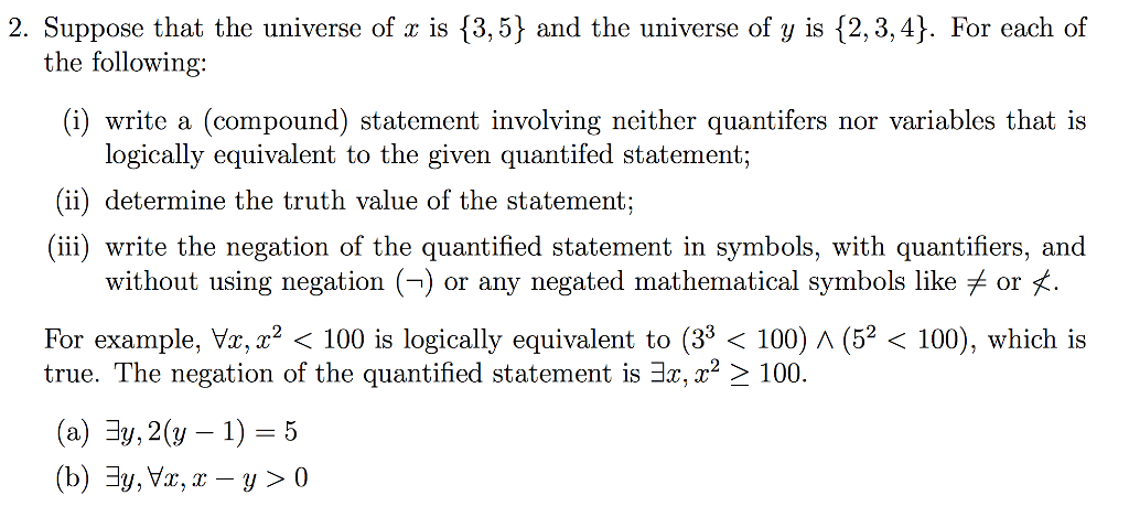 Solved Suppose that the universe of x is {3, 5} and the | Chegg.com