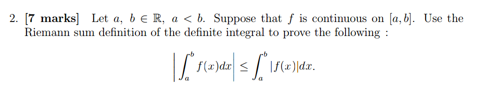Solved Let a, b element R, a