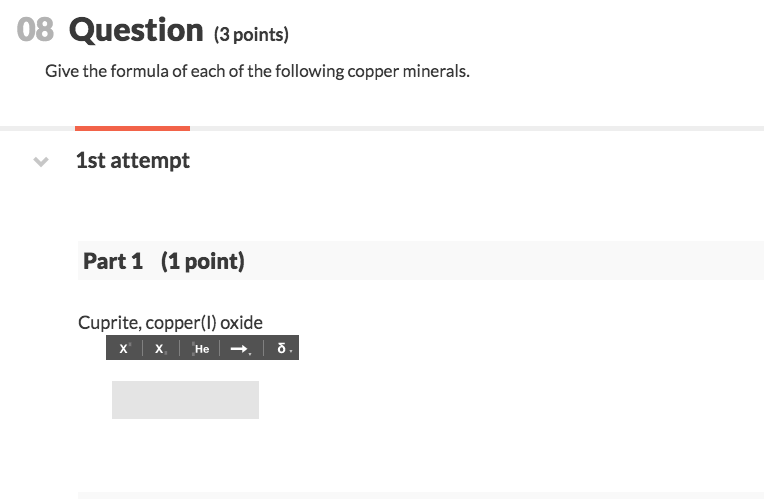 Solved 08 Question (3 points) Give the formula of each of | Chegg.com