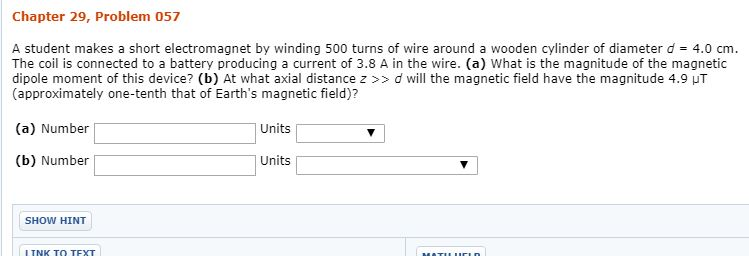 Solved Chapter 29, Problem 057 A student makes a short | Chegg.com