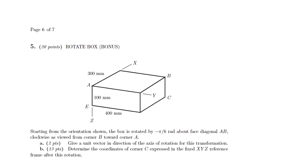 Solved Starting from the orientation shown, the box is | Chegg.com