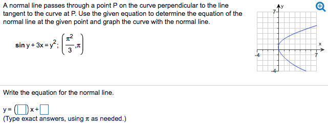Solved A normal line passes through a point P on the curve | Chegg.com