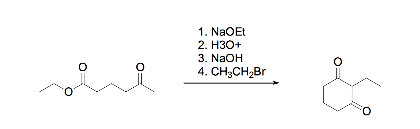 Solved 1. NaOEt 2. H30+ 3. NaOH 4. CH3CH2Br | Chegg.com
