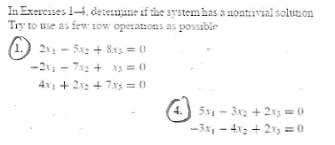 Solved In Exercises 1-4, determine if the system has a | Chegg.com