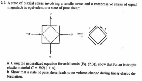 Solved A state of biaxial stress involving a tensile stress | Chegg.com