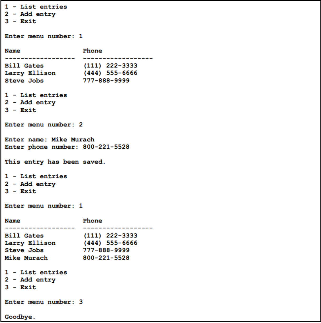 Solved JAVA - Address Book Managing data is an important | Chegg.com