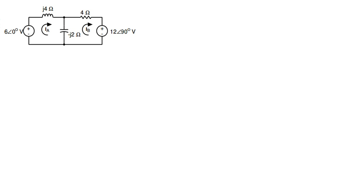 Solved Find the two loop currents IA and IB in the | Chegg.com