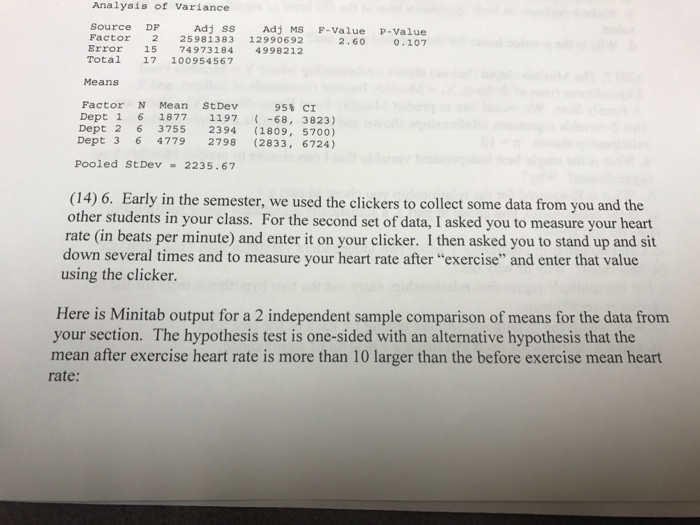 Solved Analysis of Variance Source DF Adj ss Adj MS F-value | Chegg.com