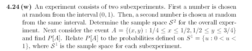 Solved An experiment consists of two subexperiments. First a | Chegg.com